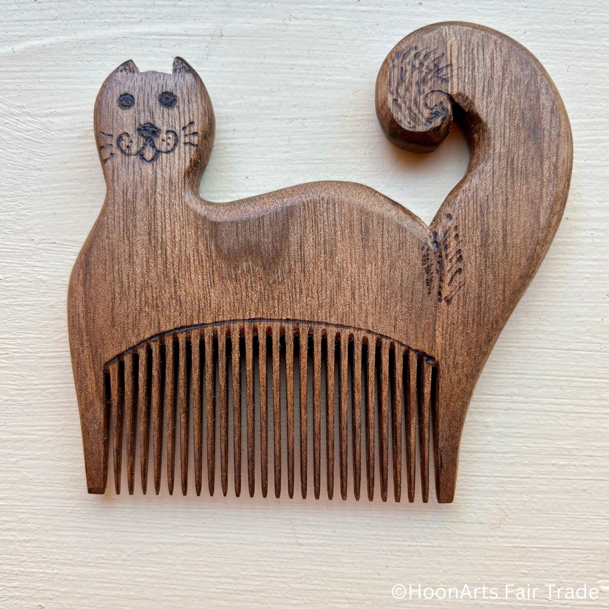 Hand Carved Tiny Animal Combs | HoonArts